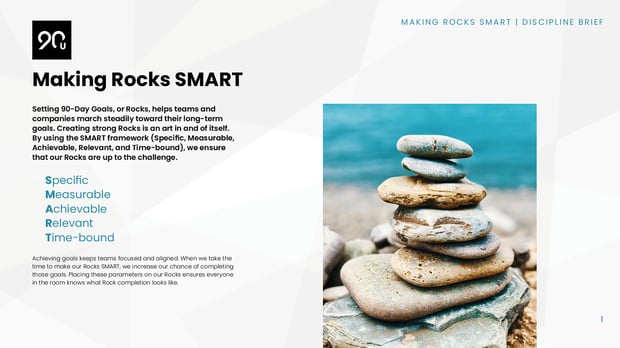 Making Rocks SMART